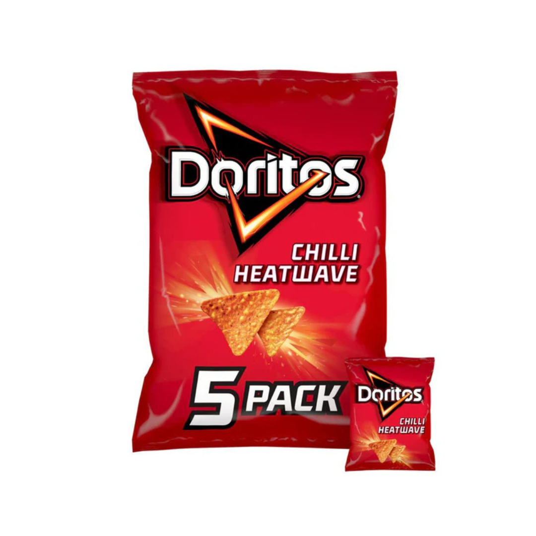 Doritos Chilli Heatwave Multipack Tortilla Chips Crisps 5 x 30g – Zingox Foods UK